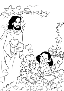 Jesus para Colorir e Imprimir