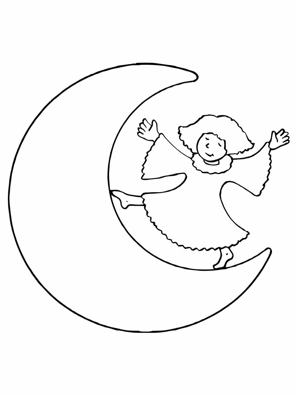 Imprimir Lua para Colorir