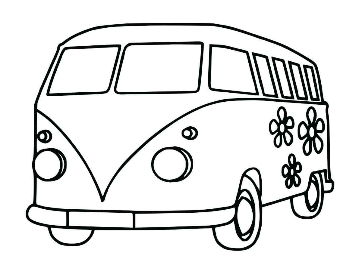 Imprimir Kombi para Colorir