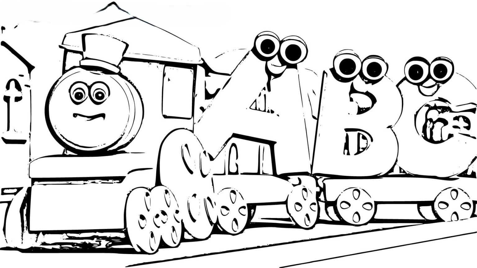 Imprimir Bob O Trem para Colorir