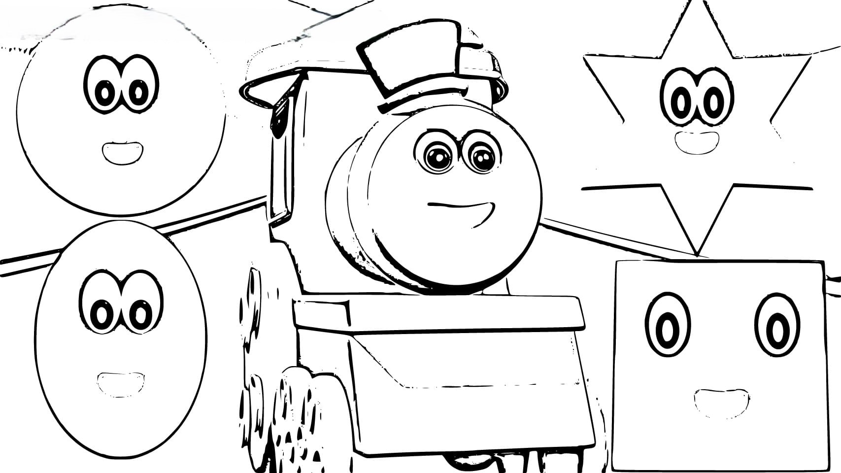 Imprimir Bob O Trem para Colorir