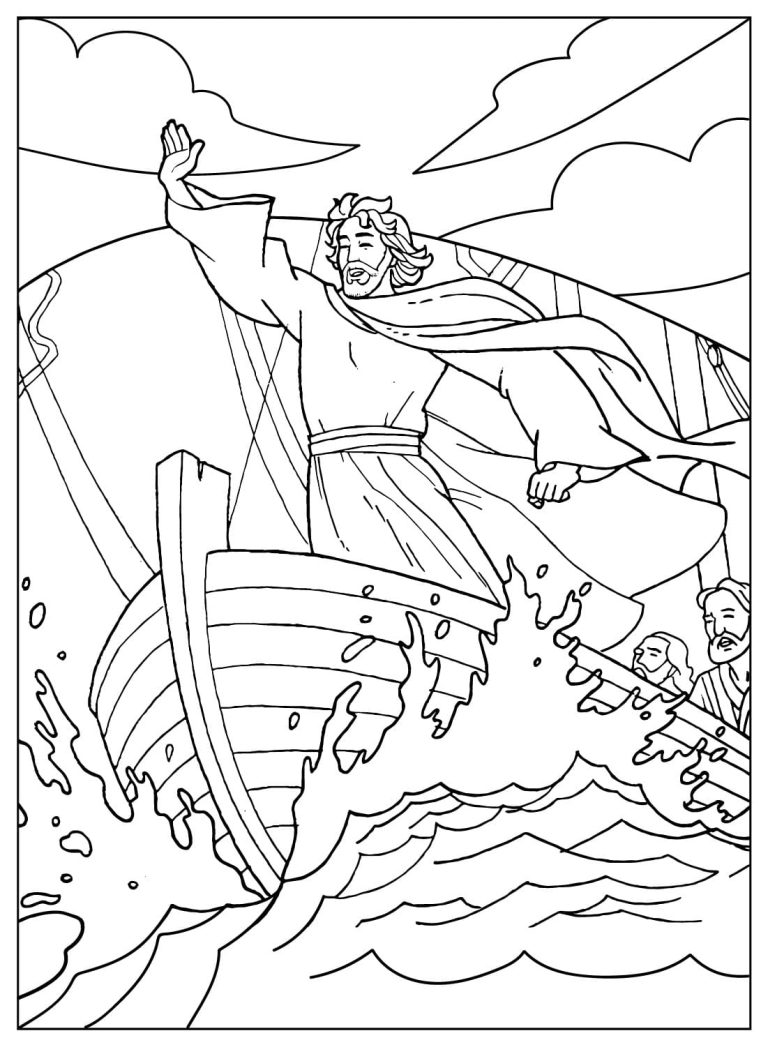 Jesus para Colorir e Imprimir