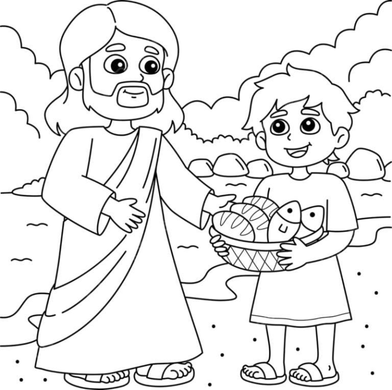 Jesus para Colorir e Imprimir