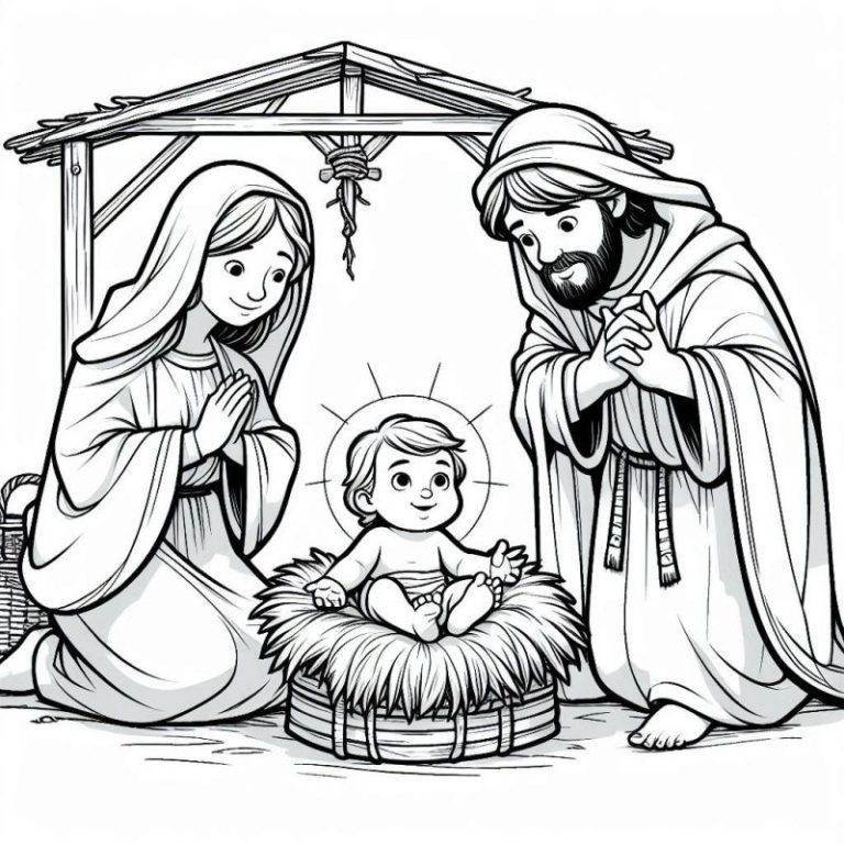 Imprimir Jesus para Colorir