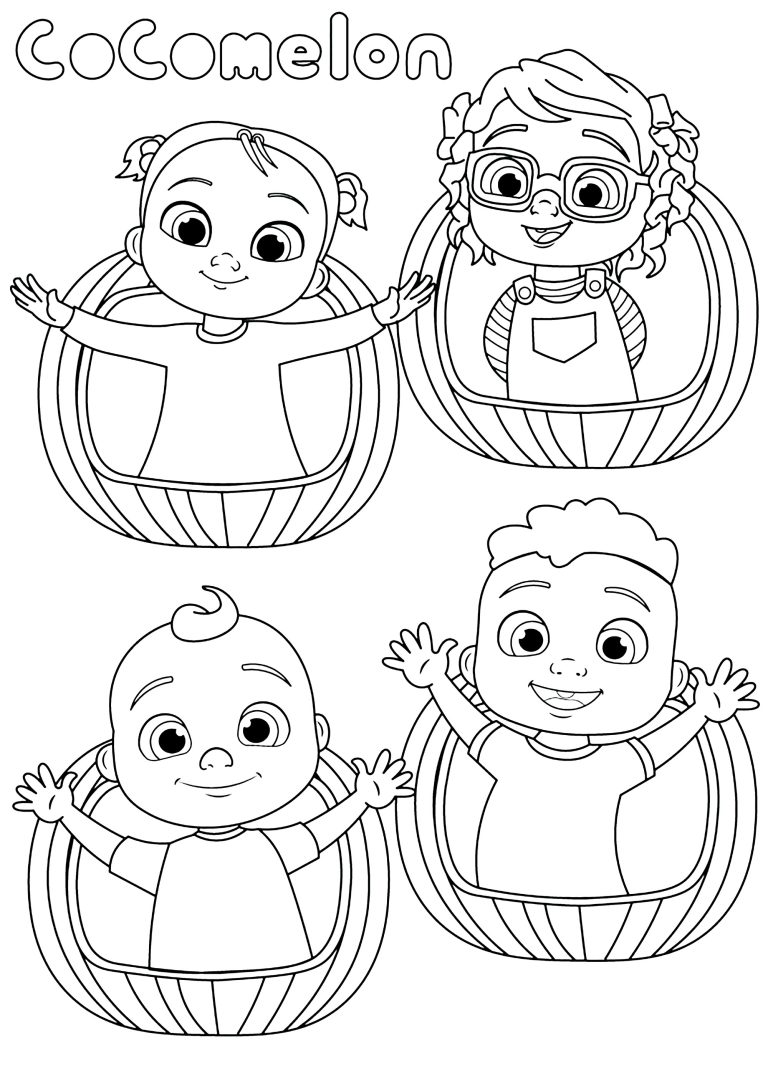 Imprimir CoComelon para Colorir