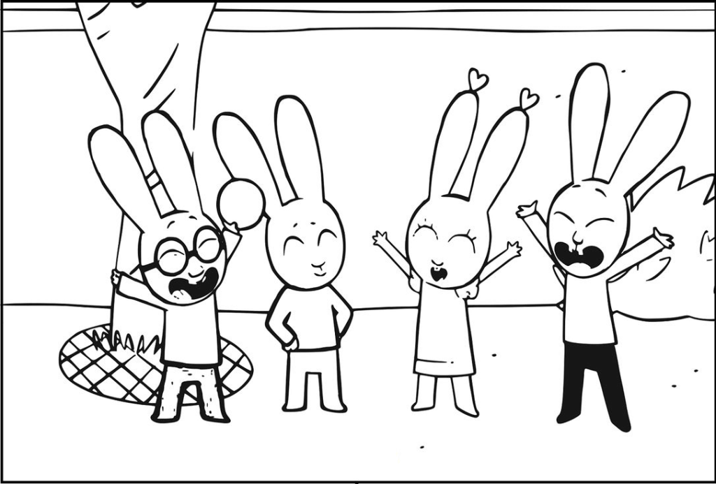 Desenhos de Simon, o Supercoelho para Imprimir e Colorir