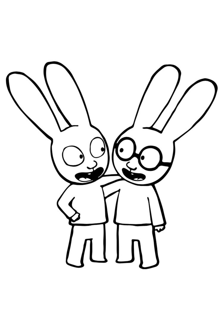 Imprimir Simon, o Supercoelho para Colorir