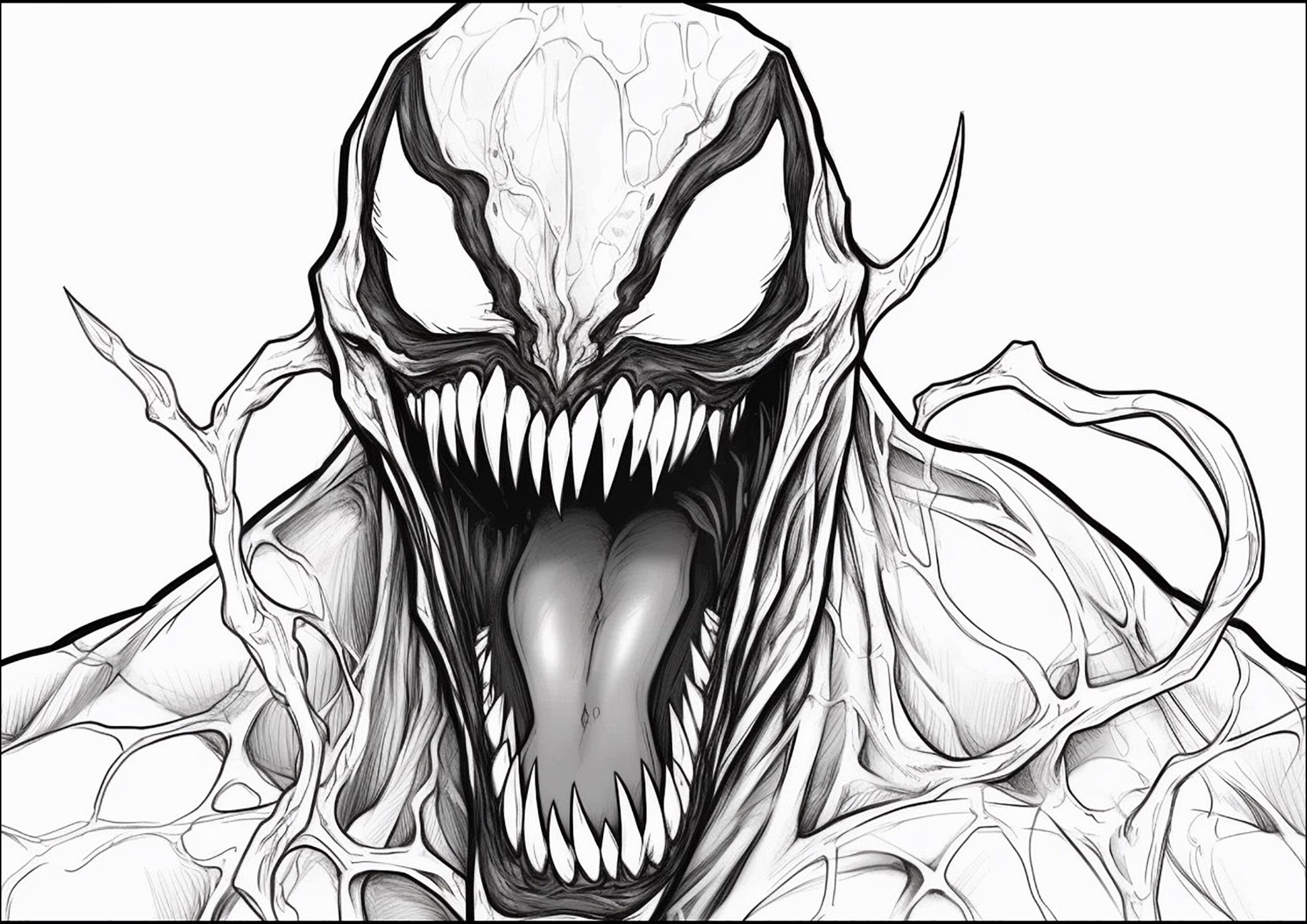 Imprimir Venom para Colorir