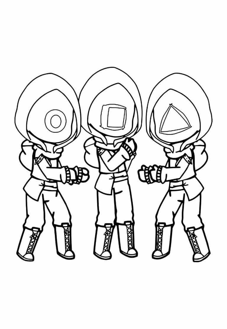 Imprimir Round 6 para Colorir