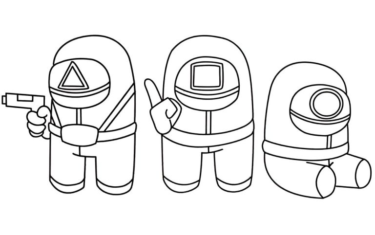 Imprimir Round 6 para Colorir