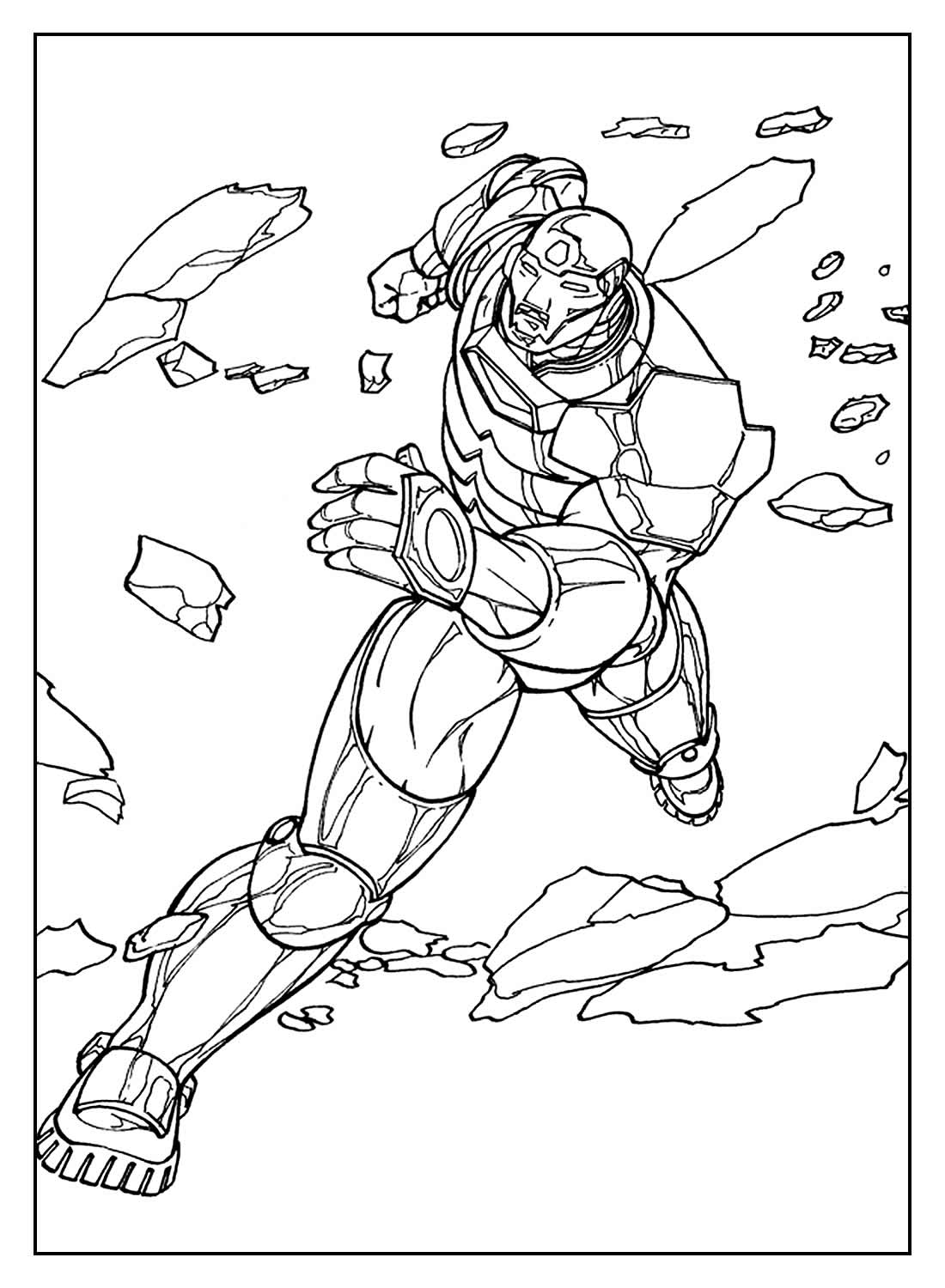 Imprimir Homem de Ferro (Iron Man) para Colorir