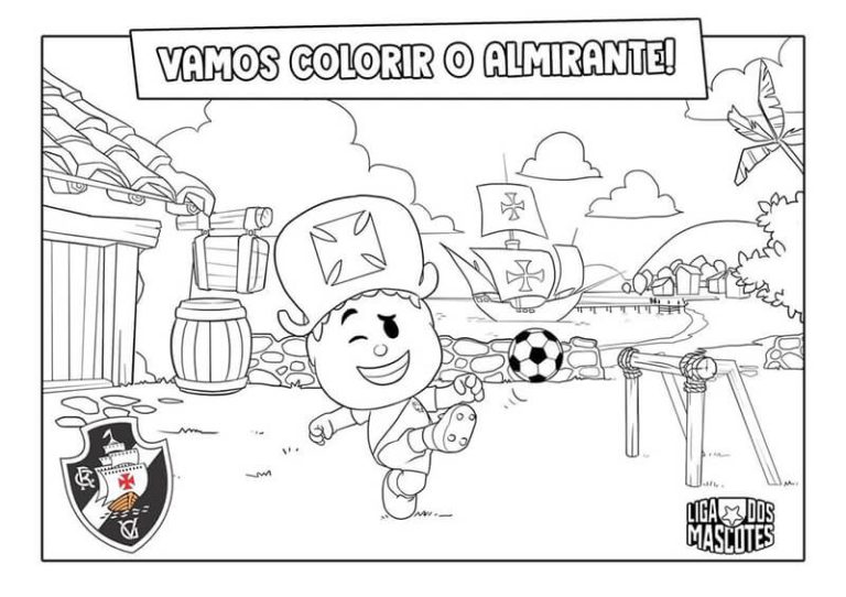 Imprimir Club de Regatas Vasco da Gama para Colorir
