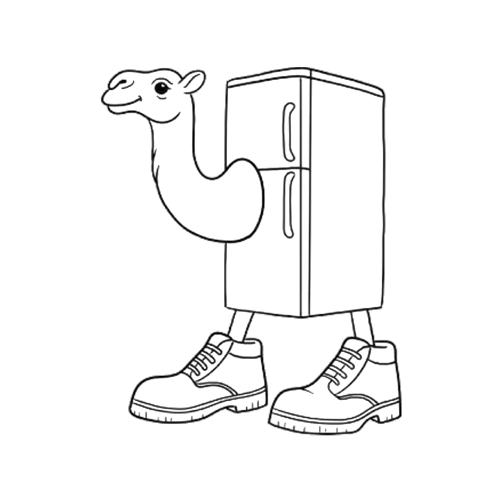 Imprimir Frigo Camello para Colorir