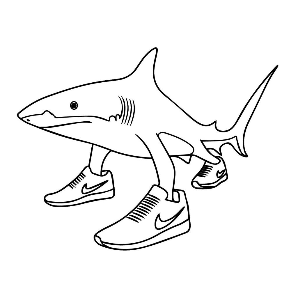 Imprimir Tralalero Tralala para Colorir