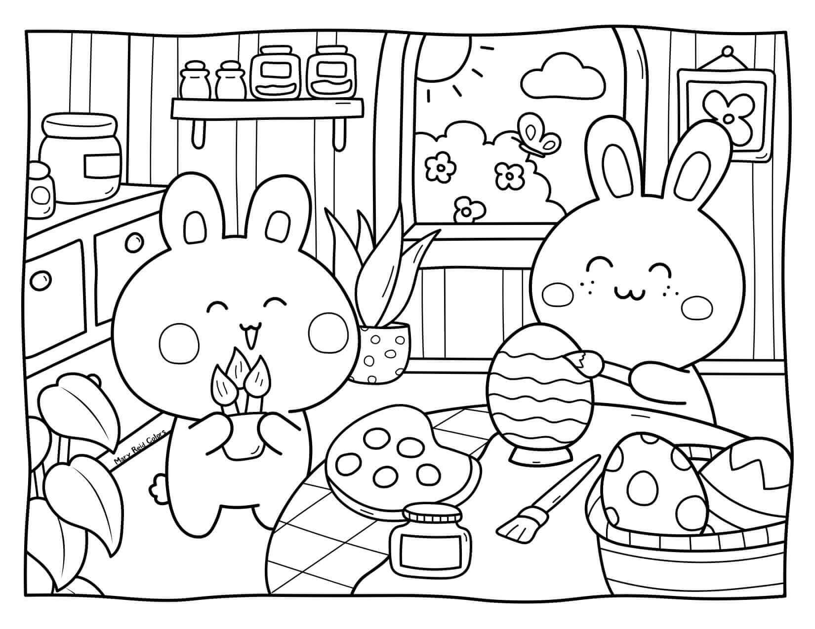 Imprimir Cozy Spring para Colorir