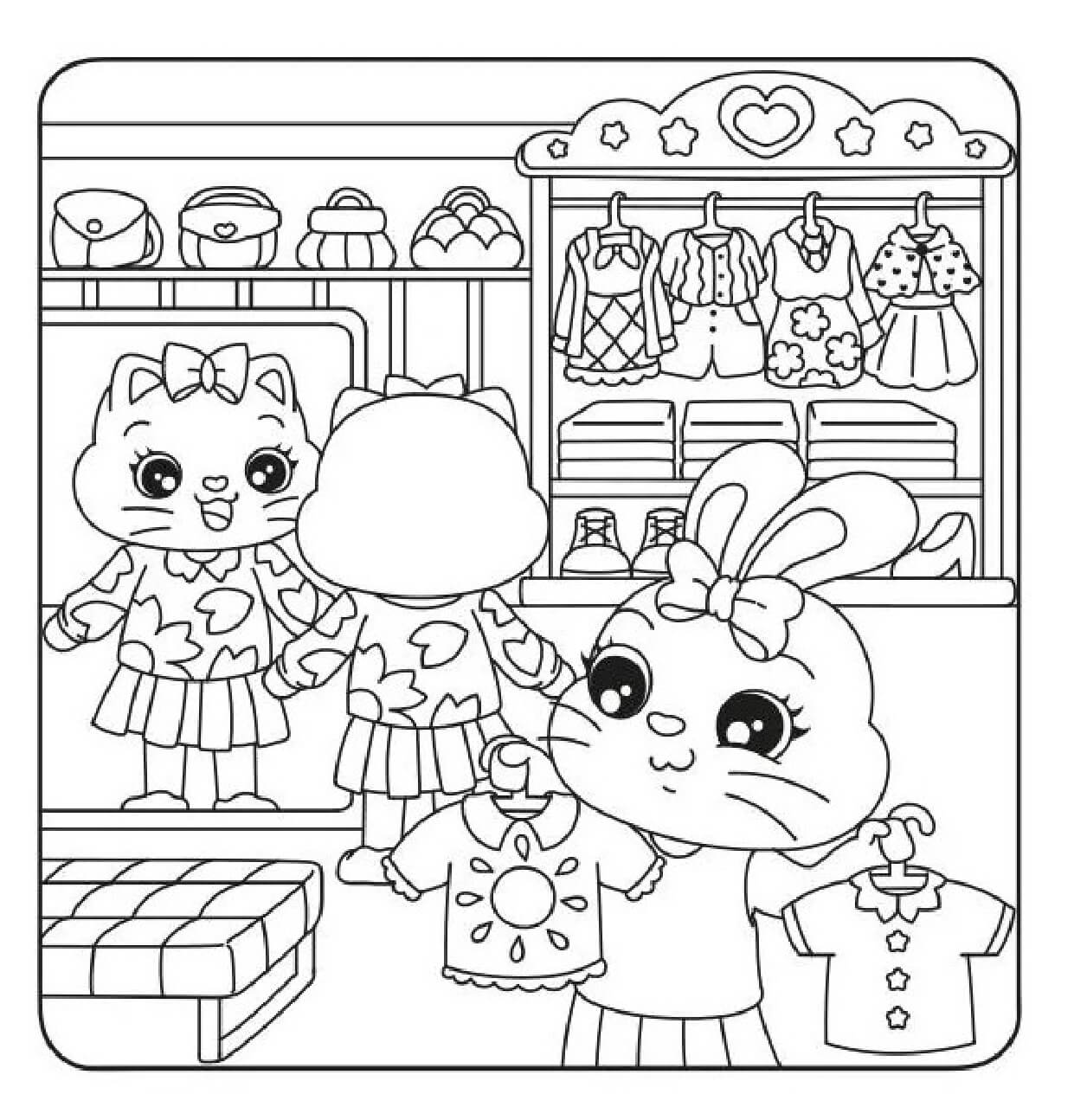 Imprimir Cute World para Colorir