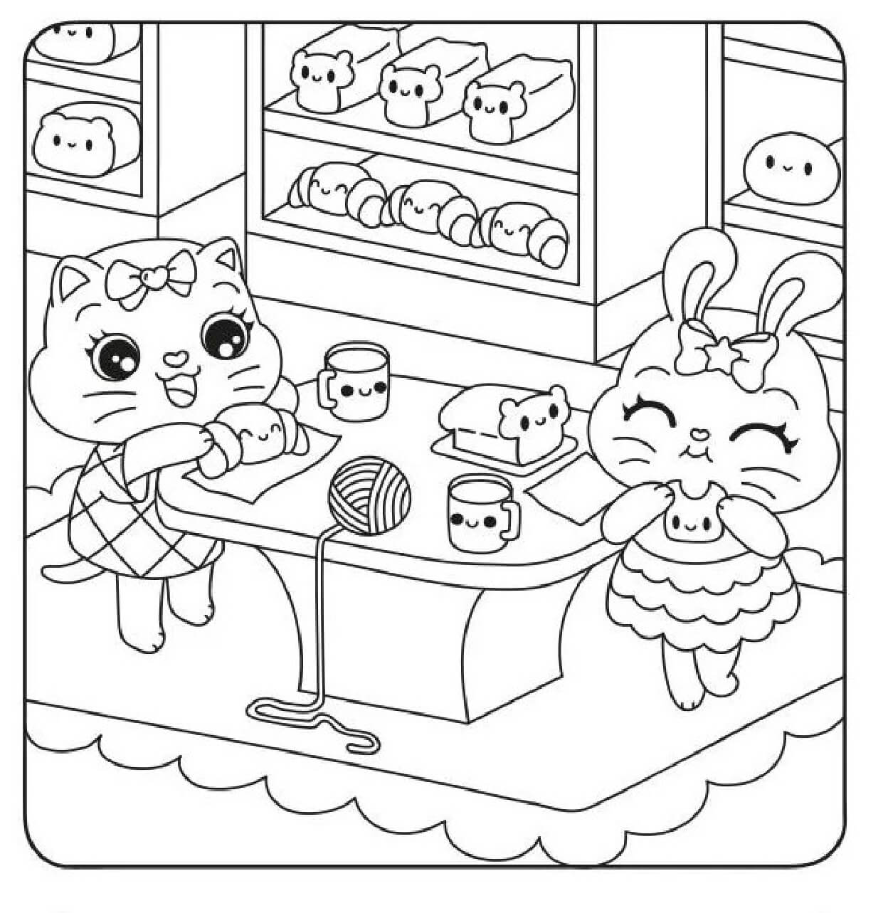 Cute World para Colorir e Imprimir