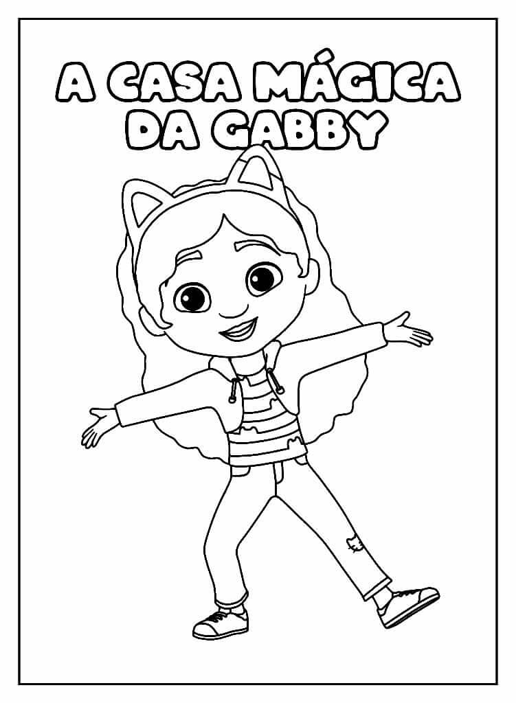 Imprimir A Casa Mágica da Gabby para Colorir