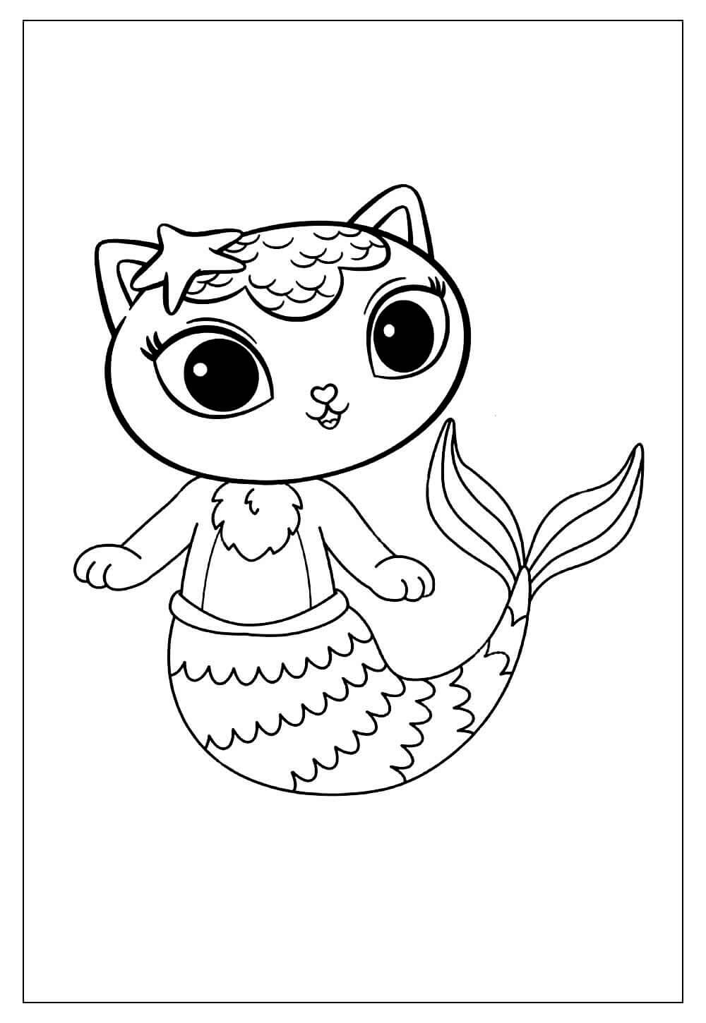 Imprimir A Casa Mágica da Gabby para Colorir