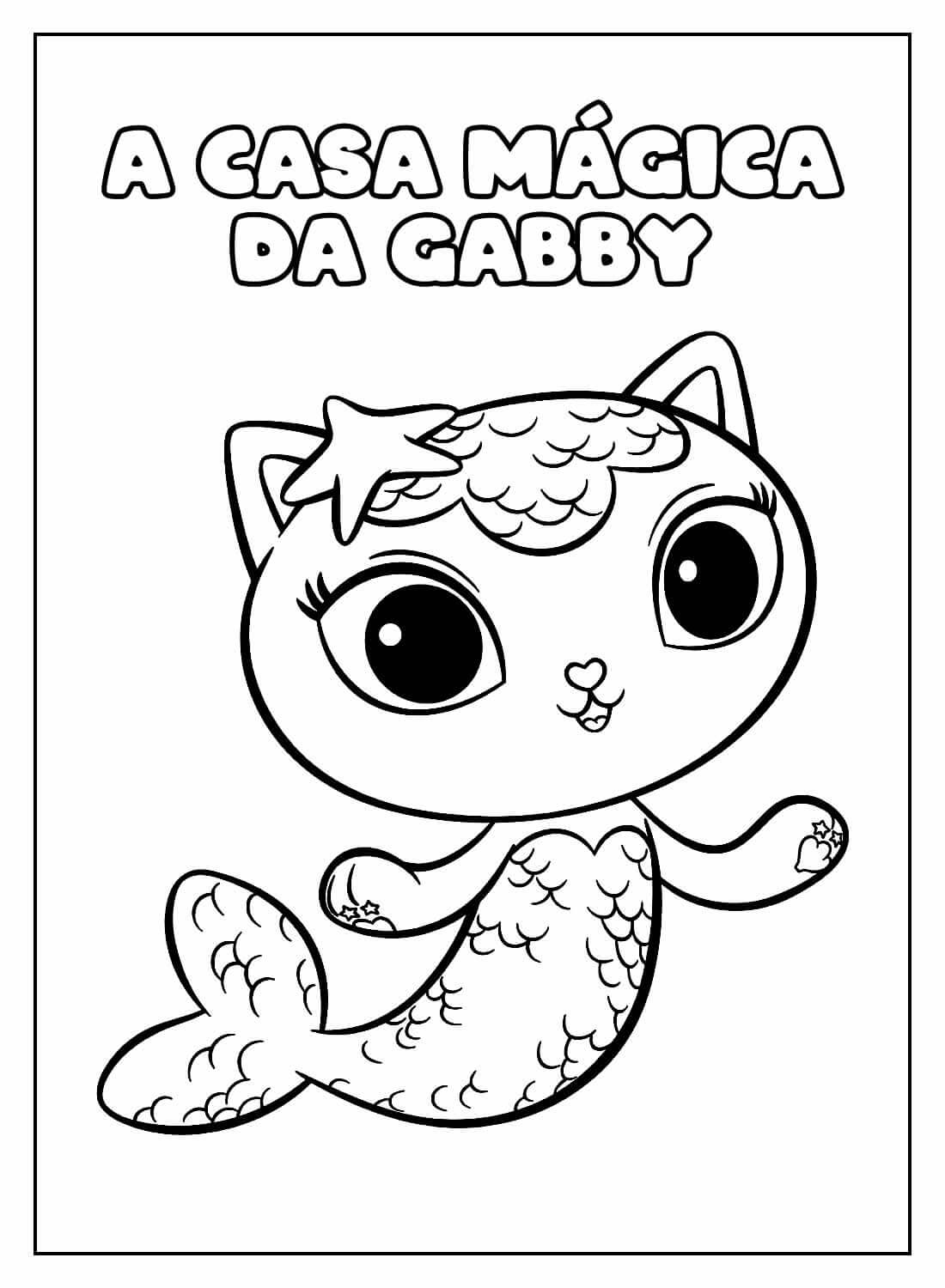 Desenhos de A Casa Mágica da Gabby para Imprimir e Colorir