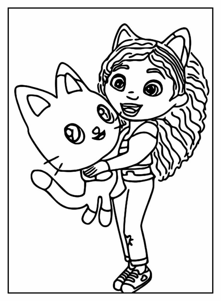 Imprimir A Casa Mágica da Gabby para Colorir