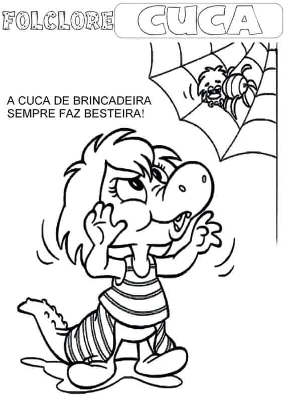 Cuca para Colorir e Imprimir