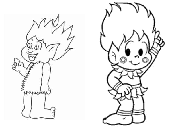 Desenhos de Curupira para Imprimir e Colorir