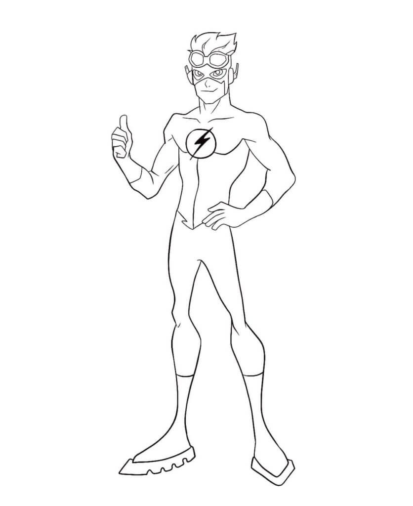 Flash para Colorir e Imprimir