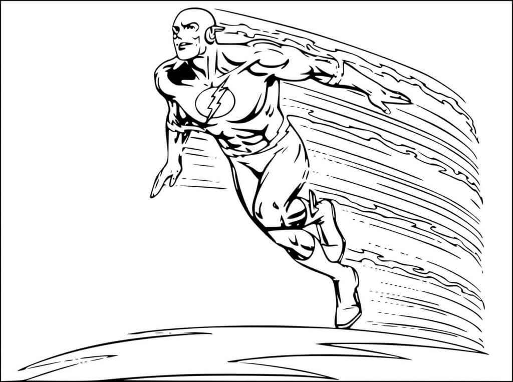 Flash para Colorir e Imprimir