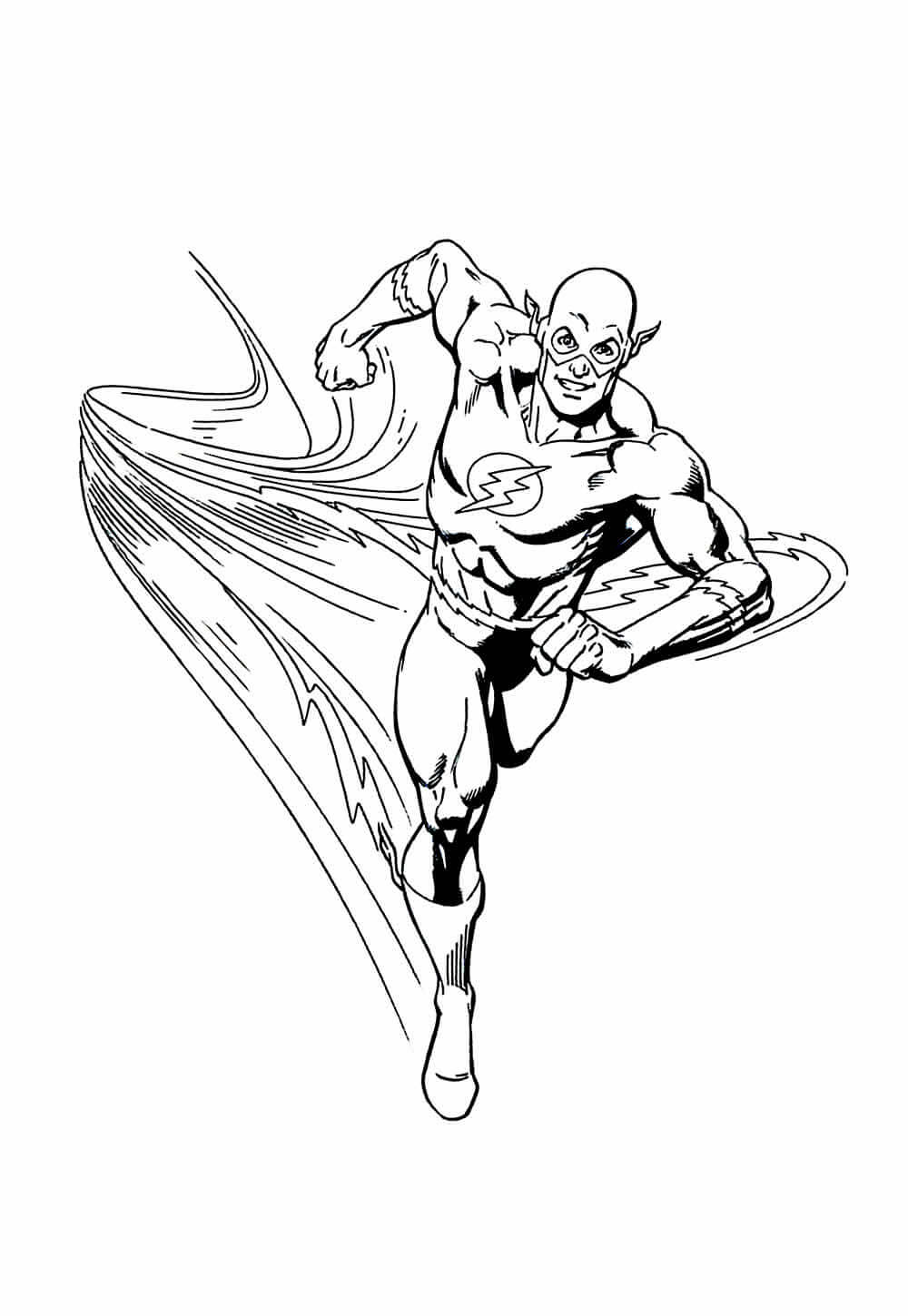 Flash para Colorir e Imprimir
