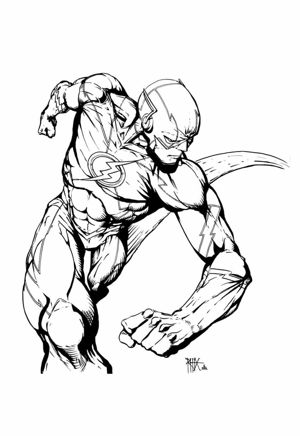 Flash para Colorir e Imprimir