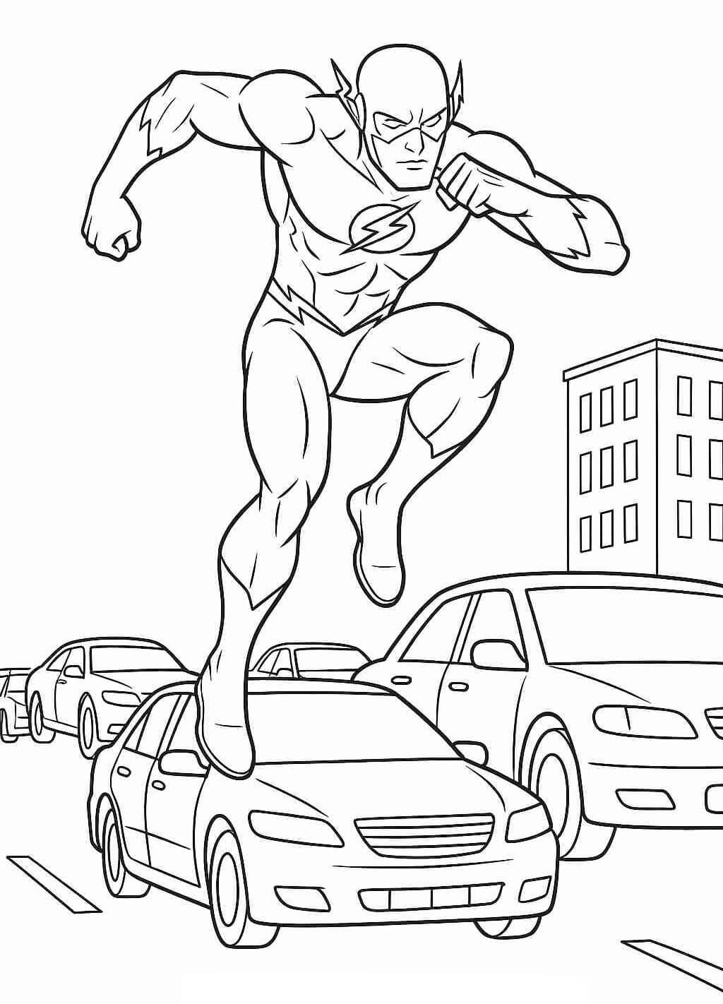 Flash para Colorir e Imprimir
