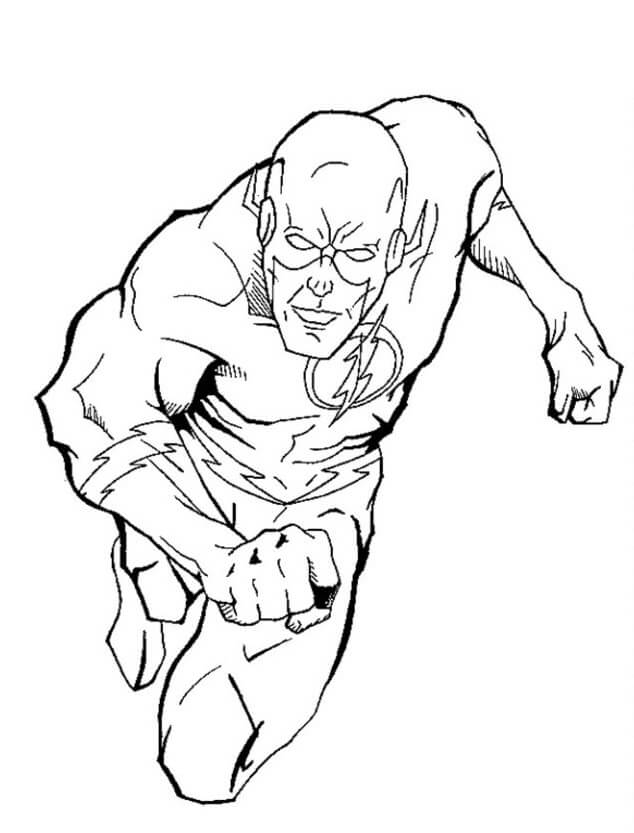 Flash para Colorir e Imprimir