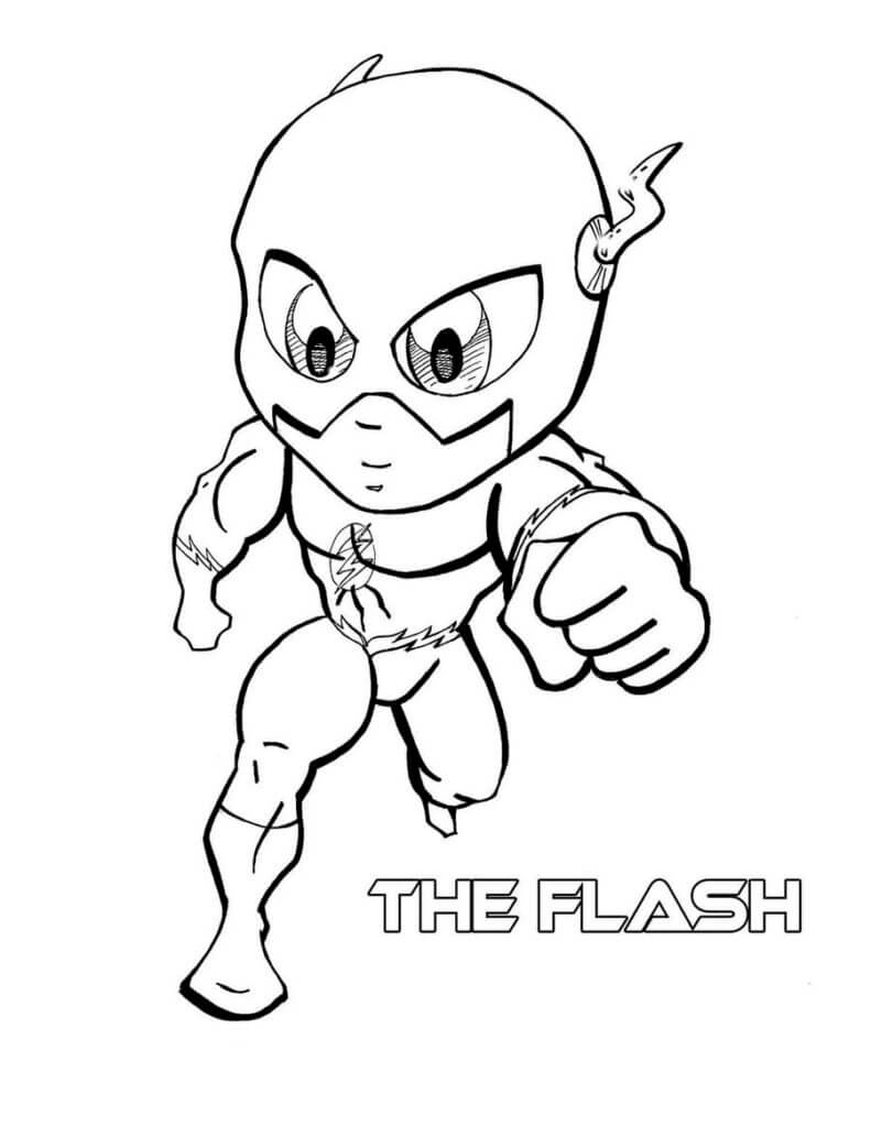 Flash para Colorir e Imprimir