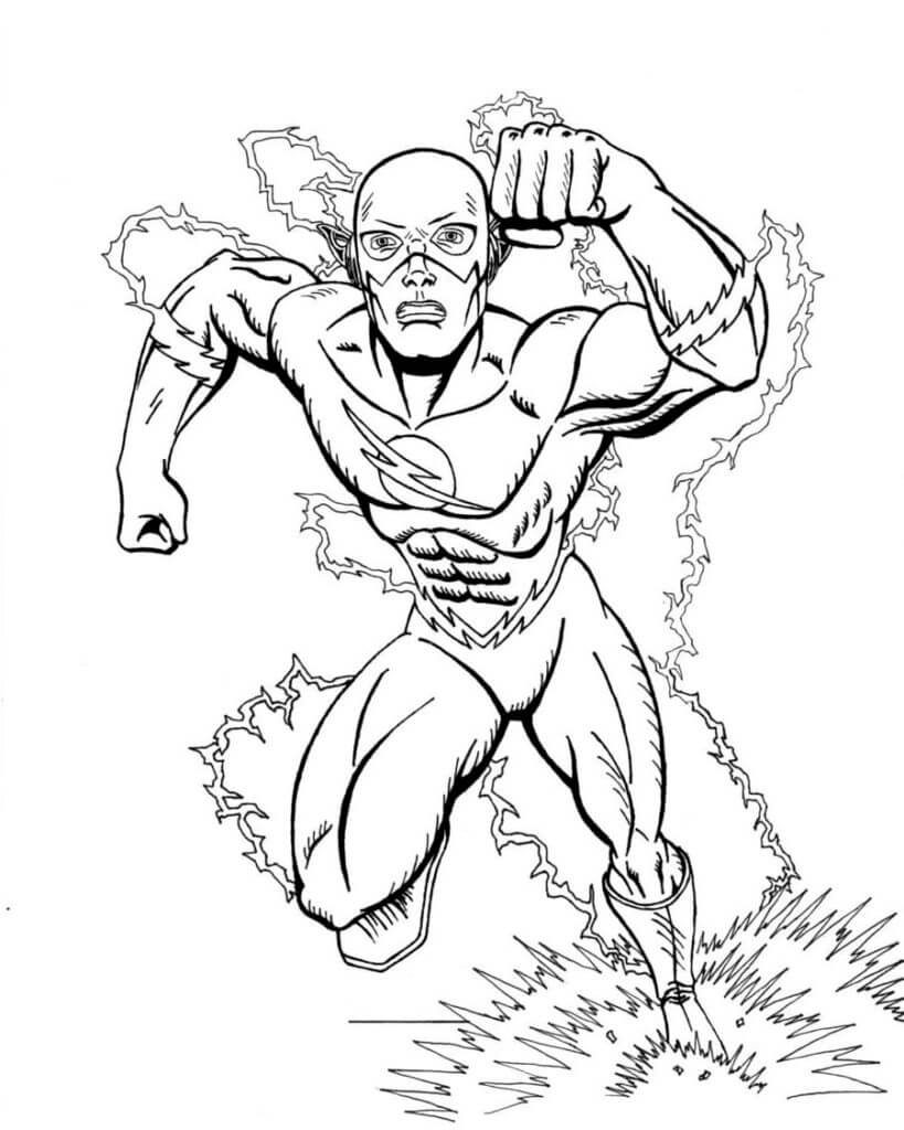 Flash para Colorir e Imprimir