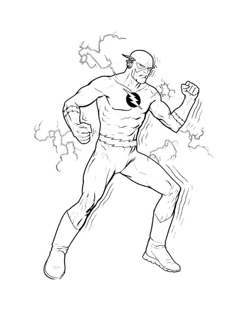 Flash para Colorir e Imprimir