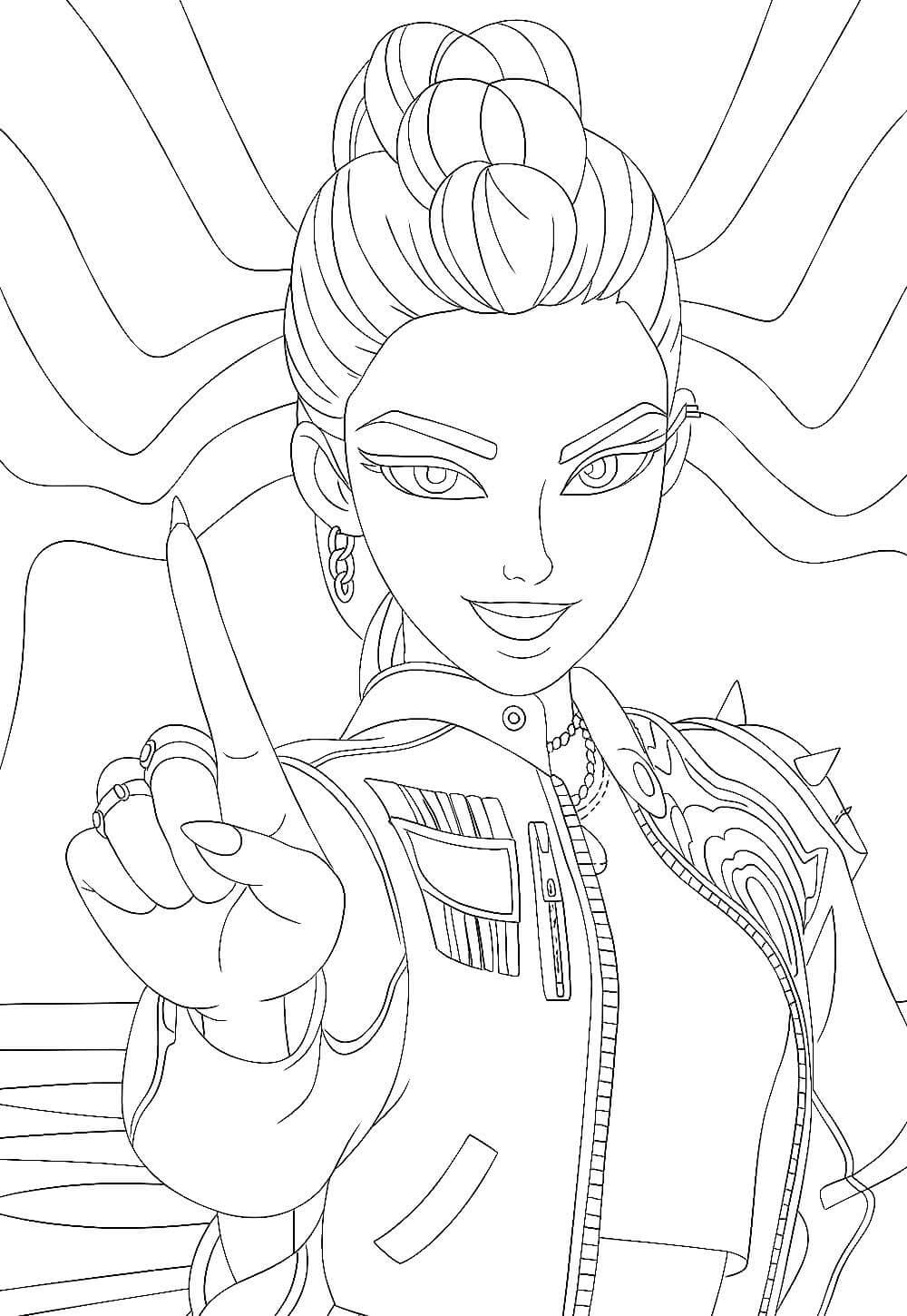 Imprimir Guerreiras do K-Pop para Colorir