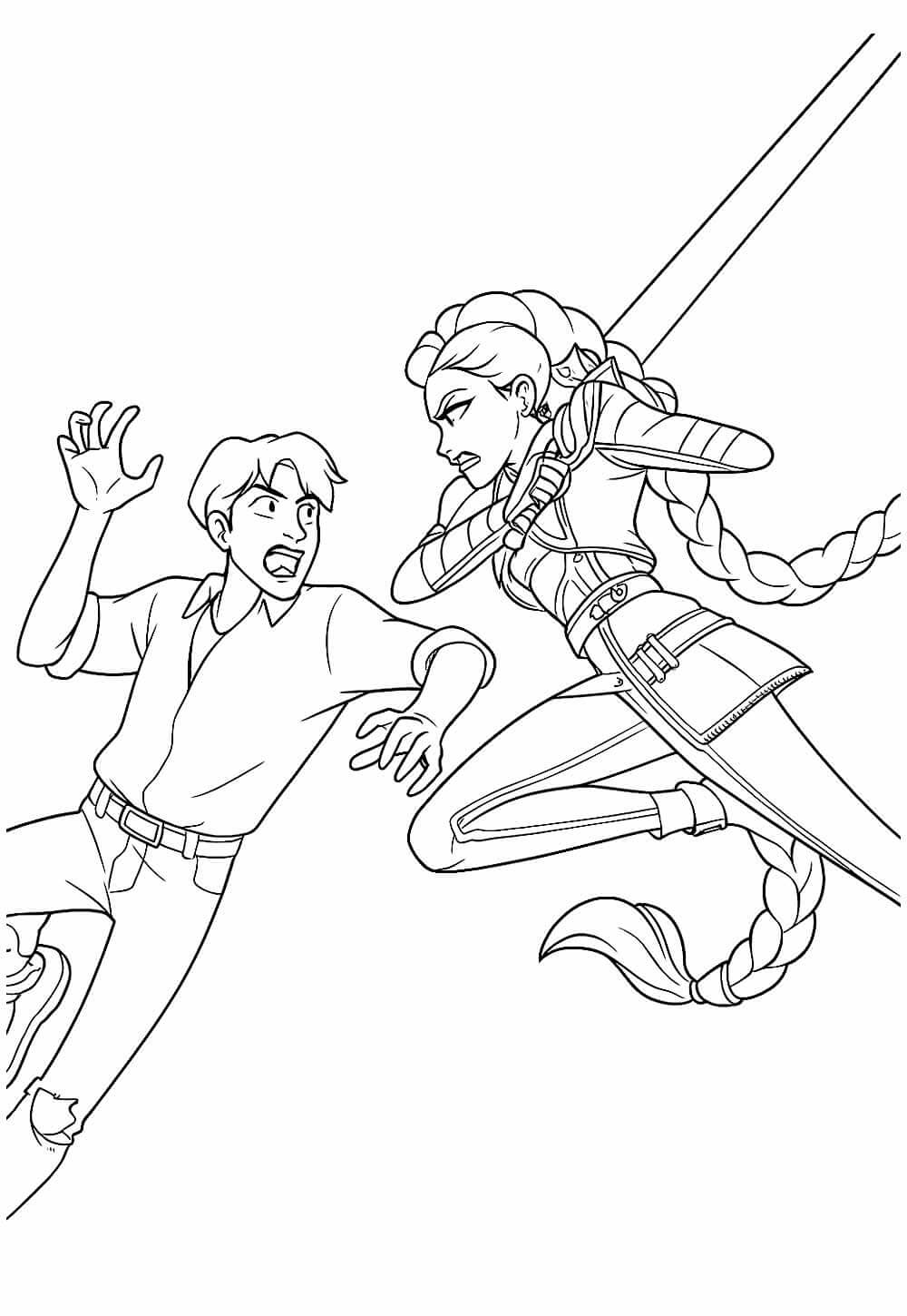 Imprimir Guerreiras do K-Pop para Colorir