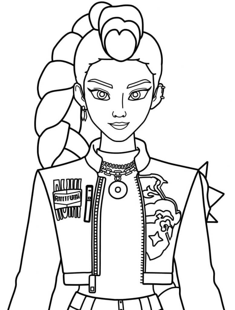 Imprimir Guerreiras do K-Pop para Colorir