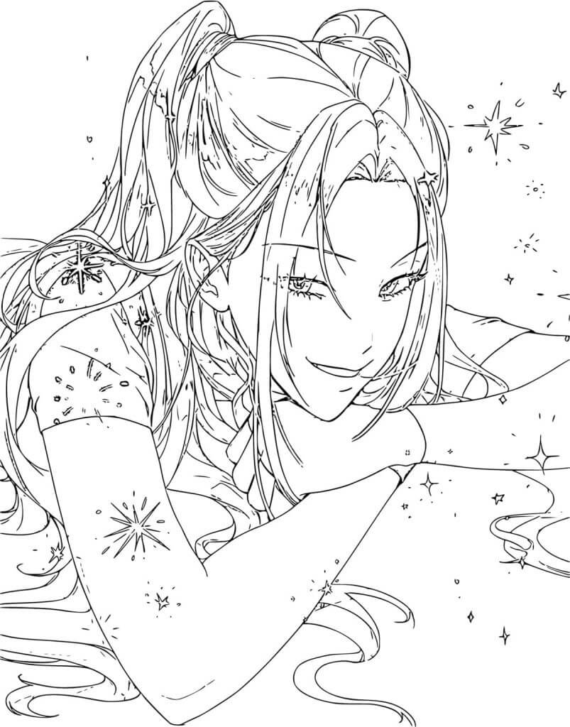 Imprimir Guerreiras do K-Pop para Colorir