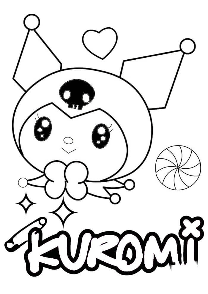 Kuromi para Colorir e Imprimir