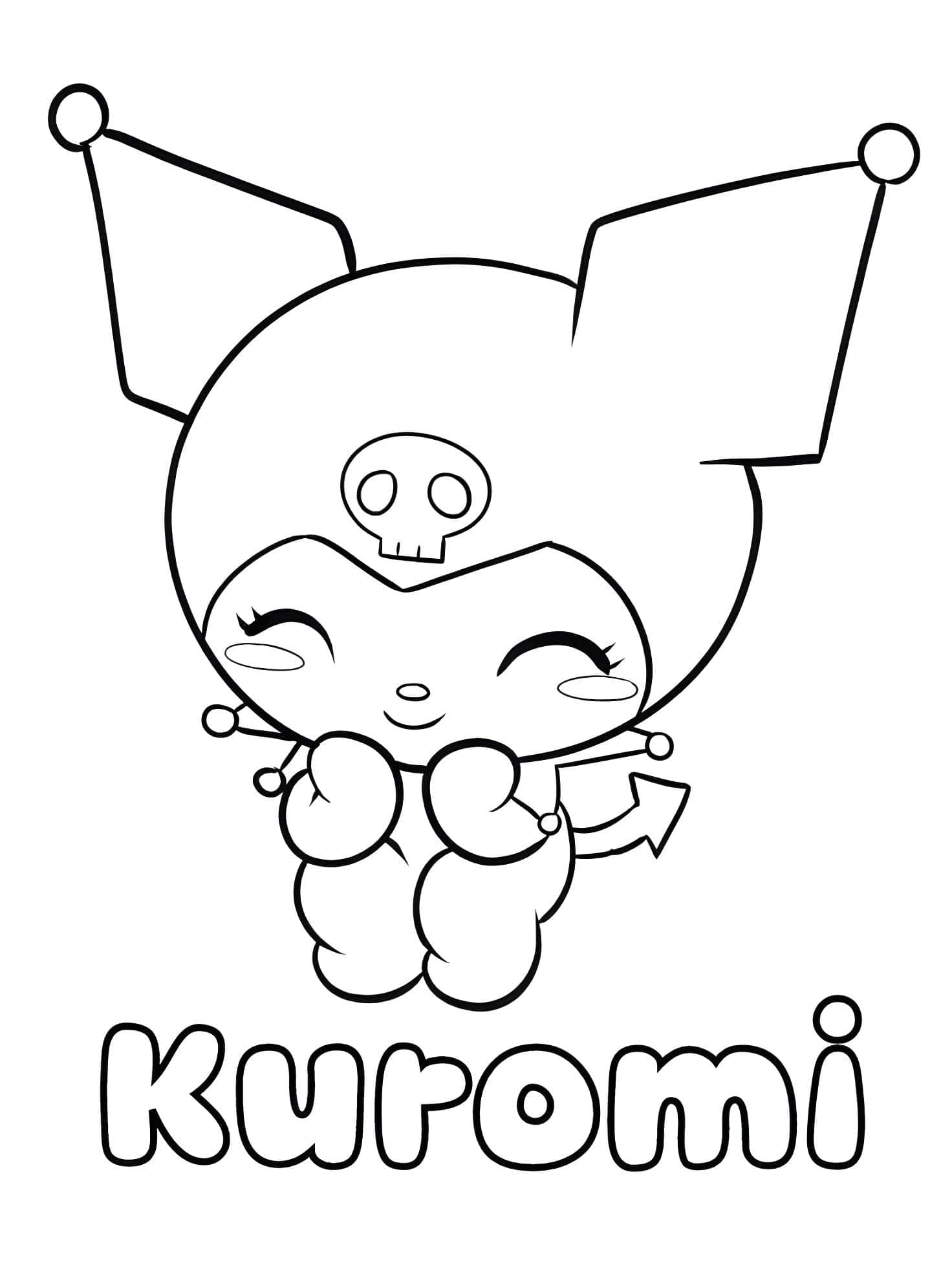 Imprimir Kuromi para Colorir