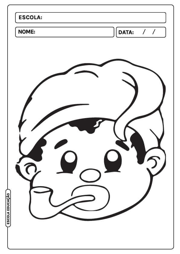 Imprimir Saci-Pererê para Colorir