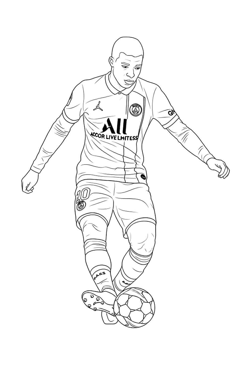 Paris Saint-Germain (PSG) para Colorir e Imprimir