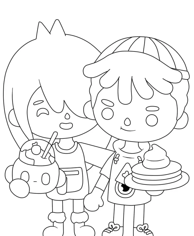 Toca Boca World para Colorir e Imprimir