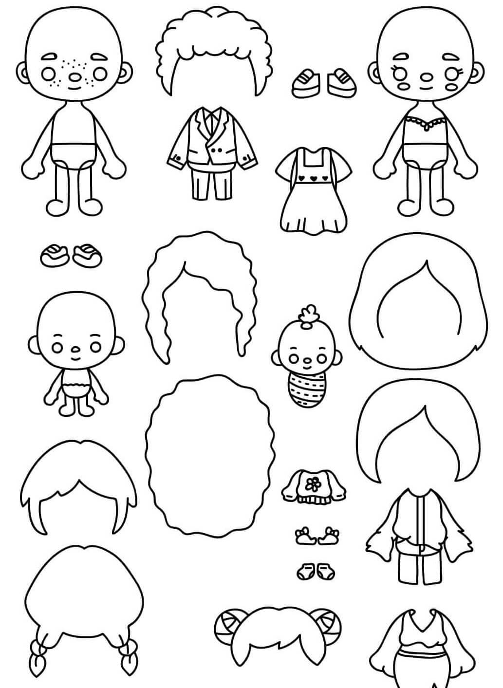 Toca Boca World para Colorir e Imprimir