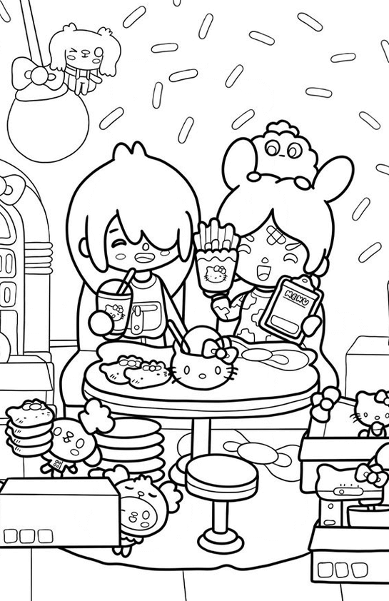 Toca Boca World para Colorir e Imprimir
