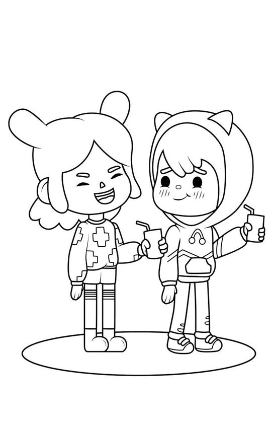 Toca Boca World para Colorir e Imprimir