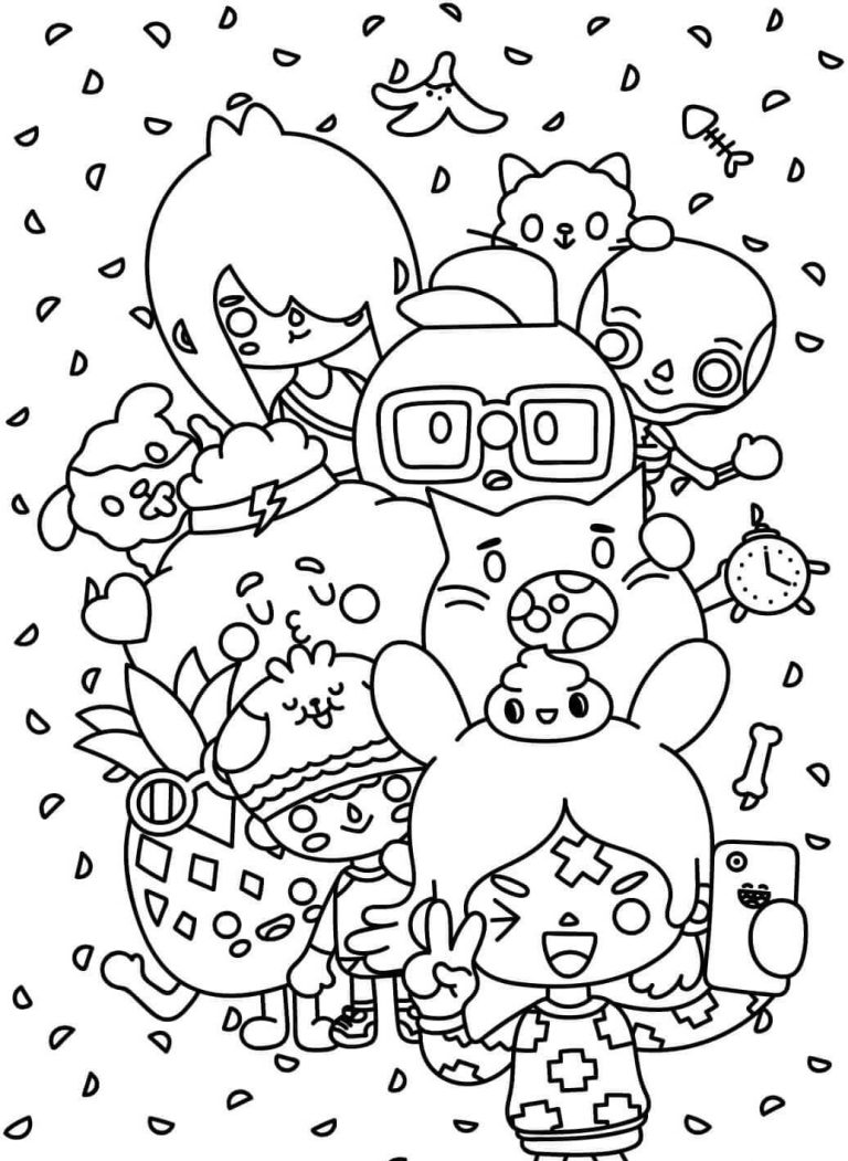 Toca Boca World para Colorir e Imprimir