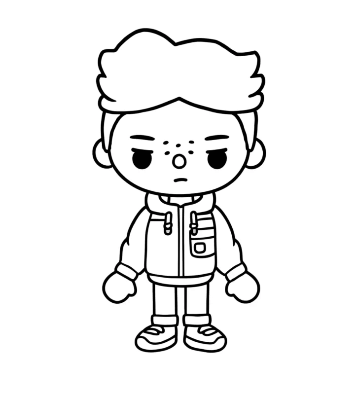 Imprimir Toca Boca World para Colorir